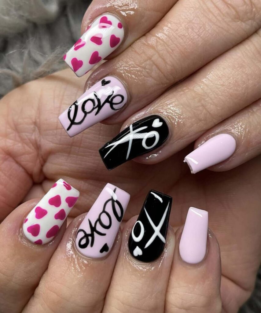Fall in Love: 30+ Stunning Black & Pink Nail Art Ideas - ALLURE OF BEAU