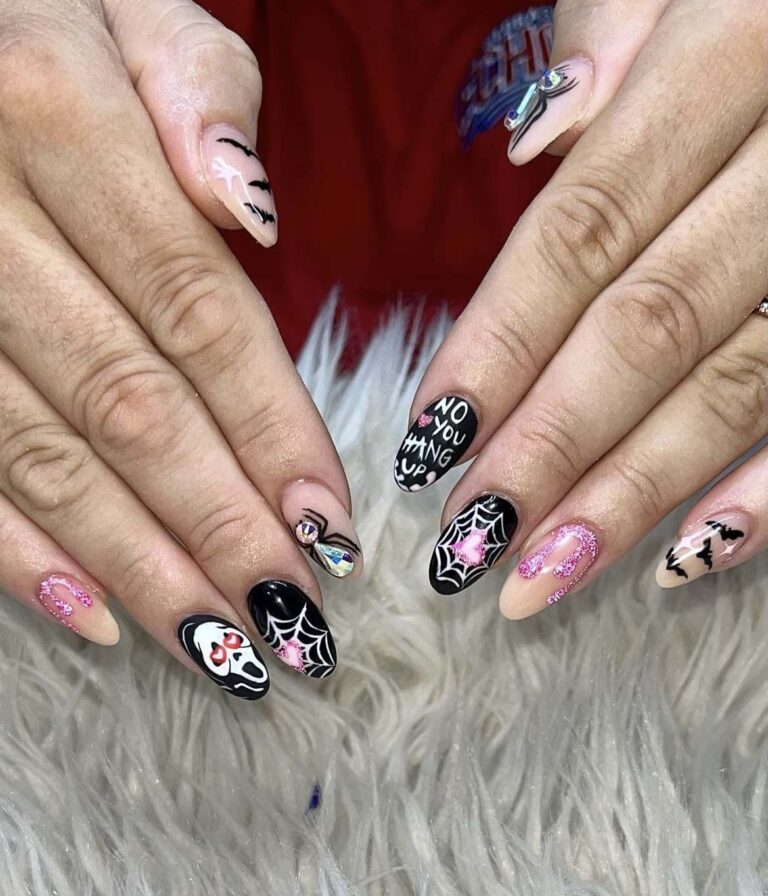 Fall in Love: 30+ Stunning Black & Pink Nail Art Ideas - ALLURE OF BEAU
