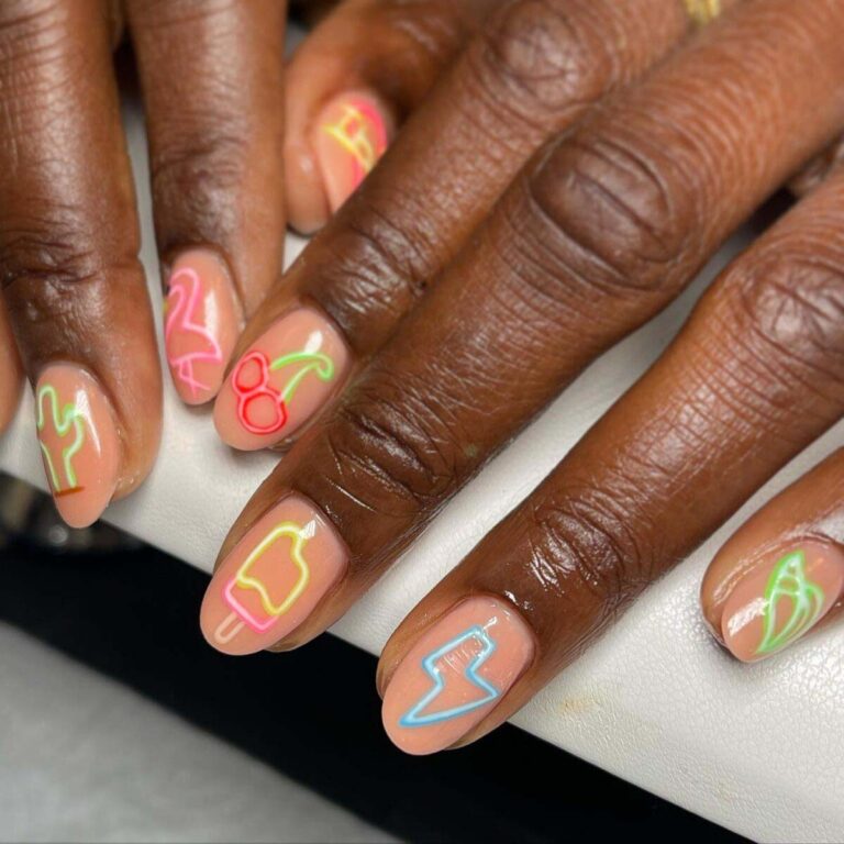 40+ Bright and Bold Neon Nail Designs That Ultimate Glam! - ALLURE OF BEAU