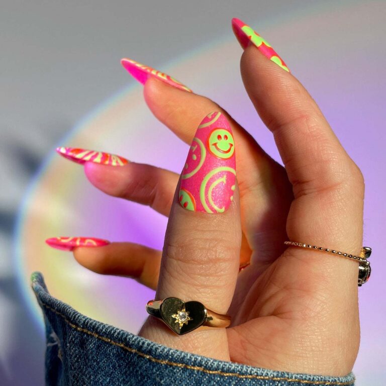 40+ Bright and Bold Neon Nail Designs That Ultimate Glam! - ALLURE OF BEAU